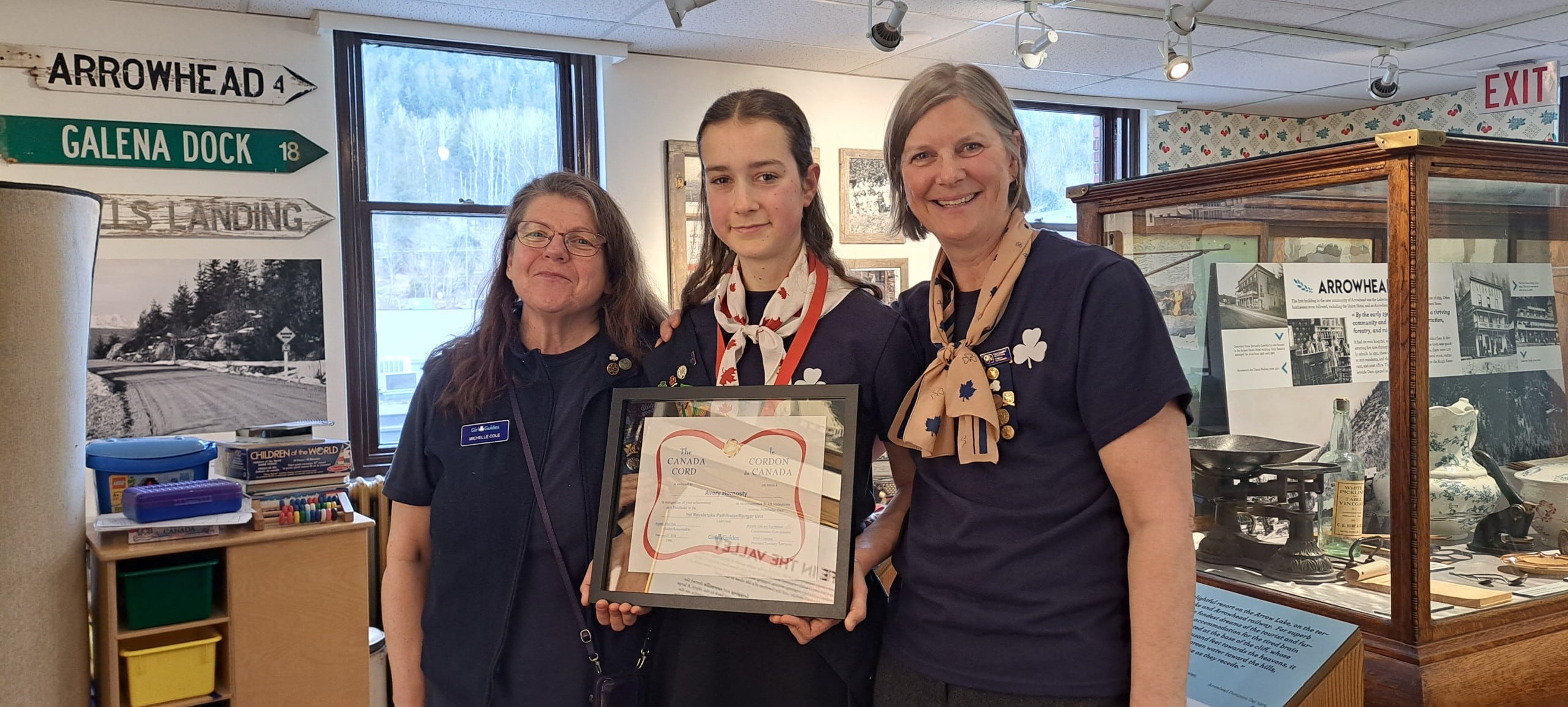 Revelstoke celebrates newest Girl Guides Canada Cord recipient